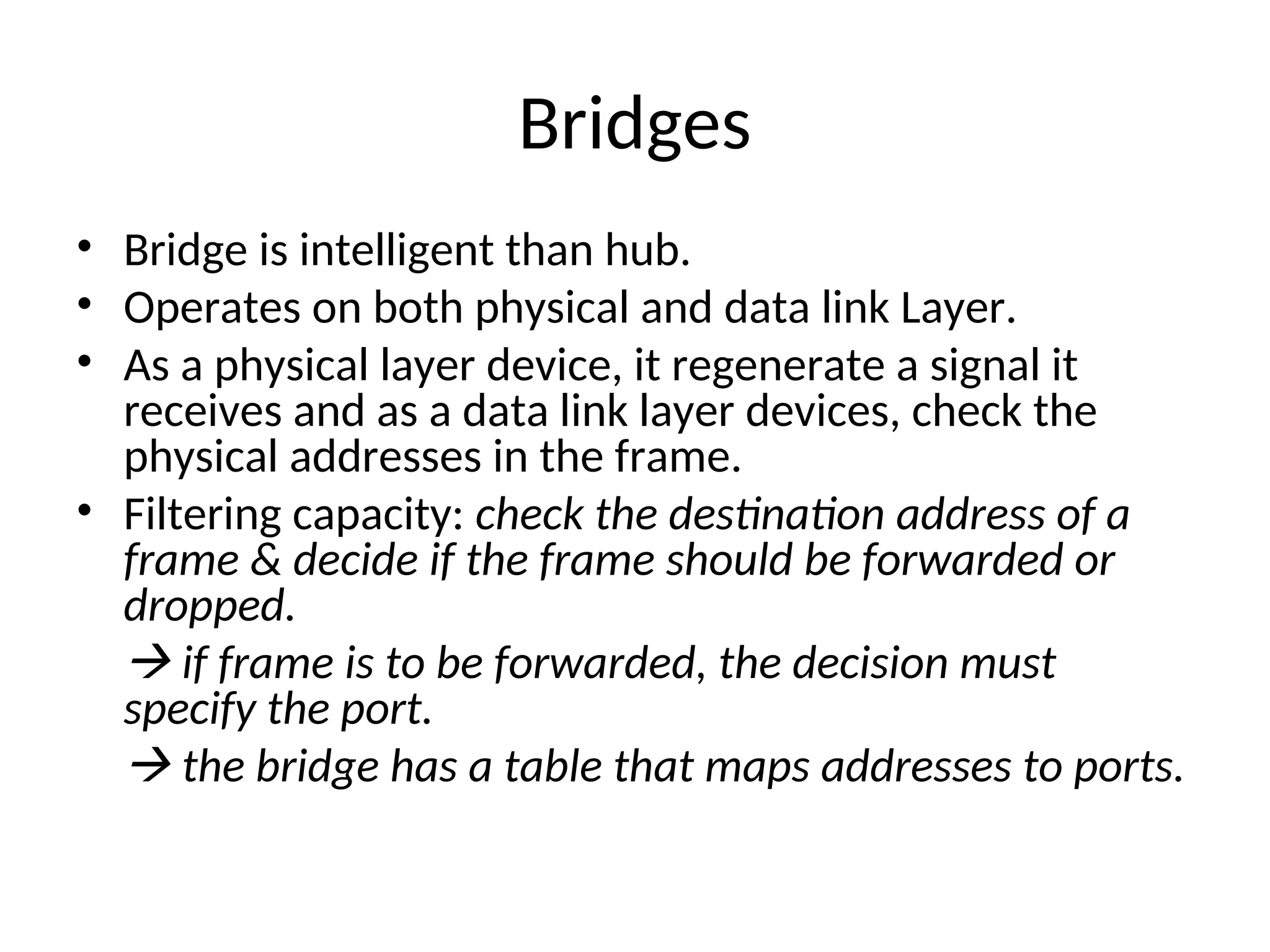 introduction to connecting devices, advantages and disadvantages | PPT