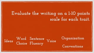 Bridges 6 traits intro | PPT