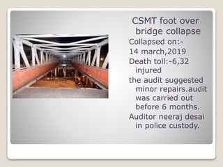 Bridge inspection,maintenance and repair | PPTX