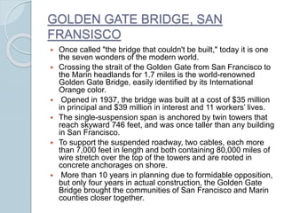 Bridges in the world | PPTX