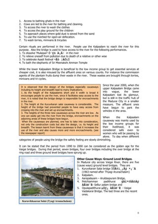Bridges in Vaigai River | PDF