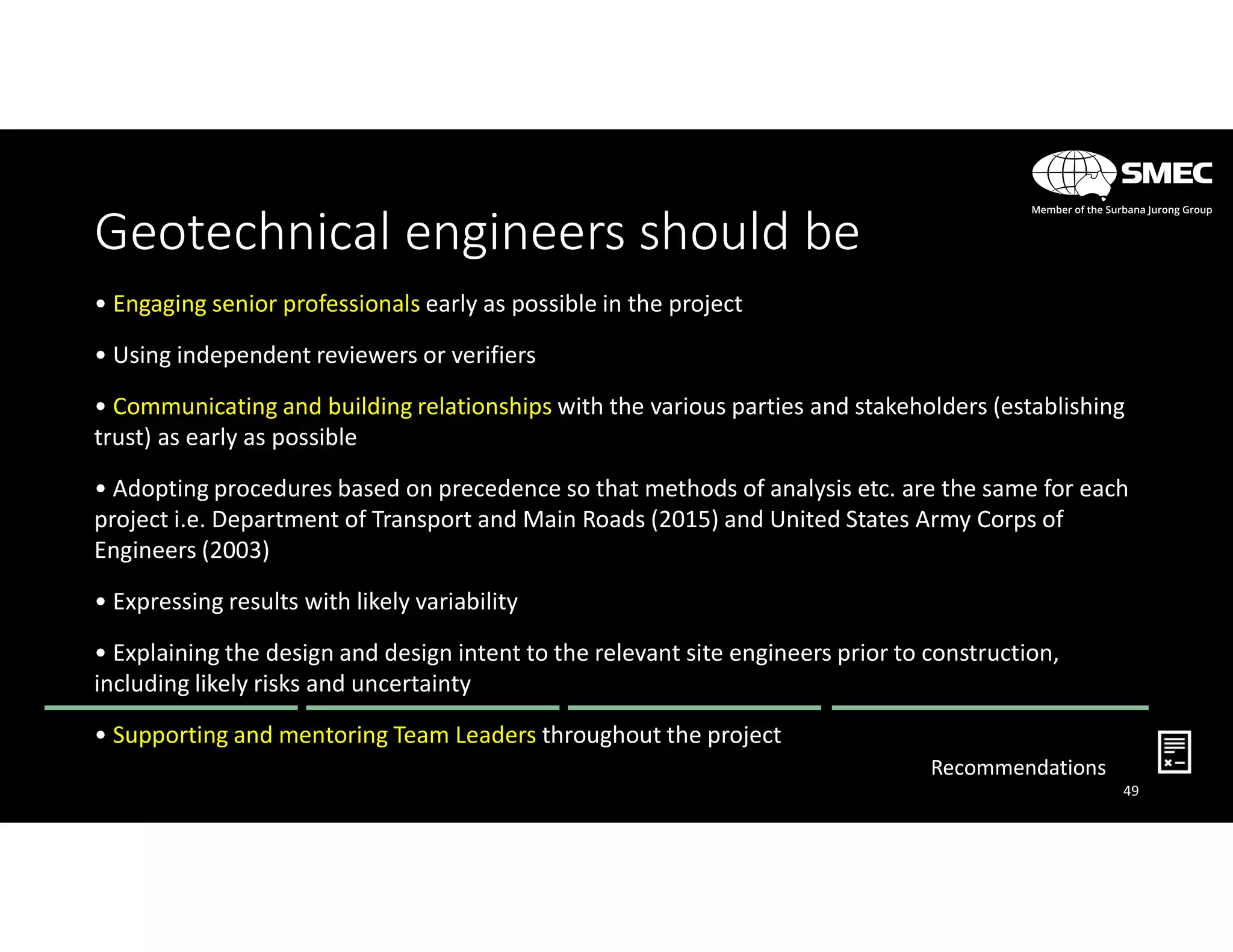 Geotechnical risk on large scale infrastructure projects | PDF