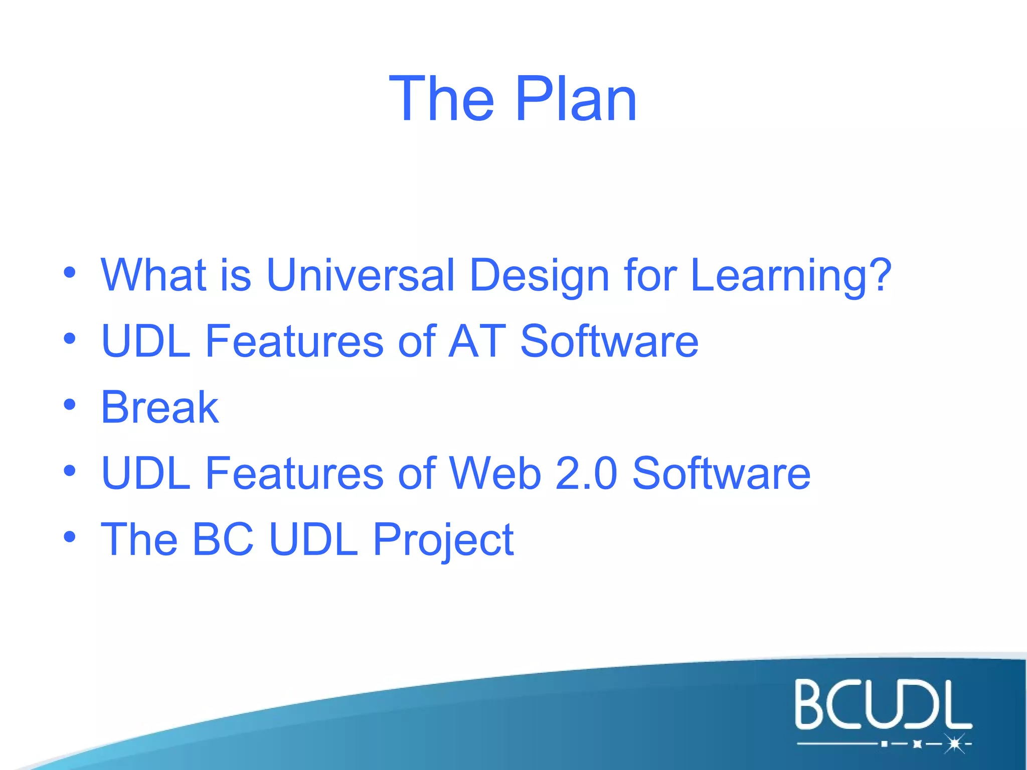 BC UDL Project Intro @ Bridges to Learning by Mallory Burton | PPT ...