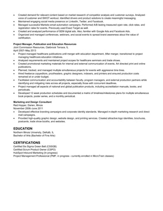 Bridget Haraslic Resume May 2020 | PDF