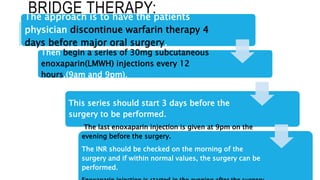 Bridge therapy | PPTX