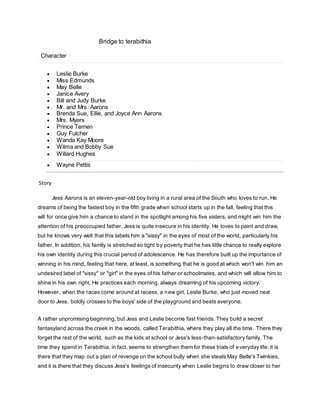 Bridge to terabithia123 | DOCX