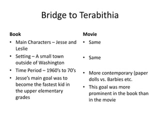 Bridge to teribithia | PPTX