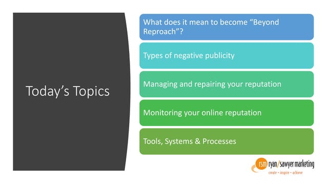 Becoming Beyond Reproach | PPT