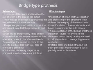 bridge type prosthesis by Dr.Saeid Raoufi | PPTX