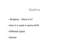 Bridging and its use in KVM | ODP