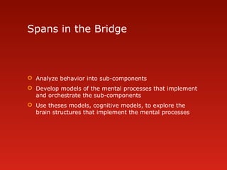 Bridging Brain Mind & Behavior | PPT