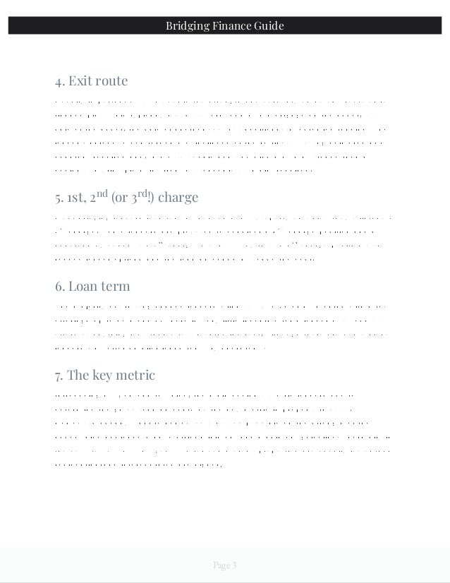Bridging Finance Guide-20 Steps to Bridging Finance Success by Blueray ...