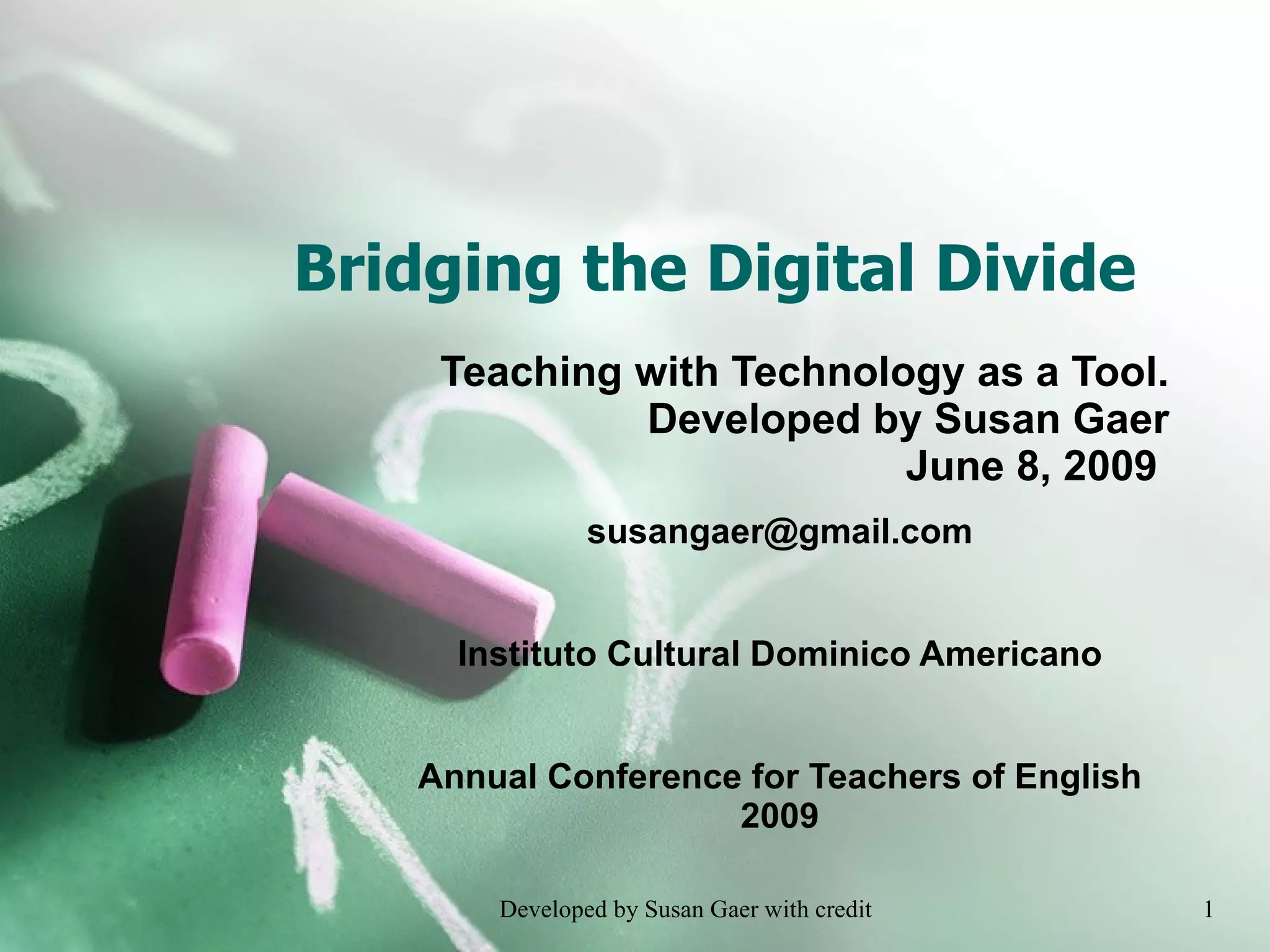 Bridging the Digital Divide | PPT