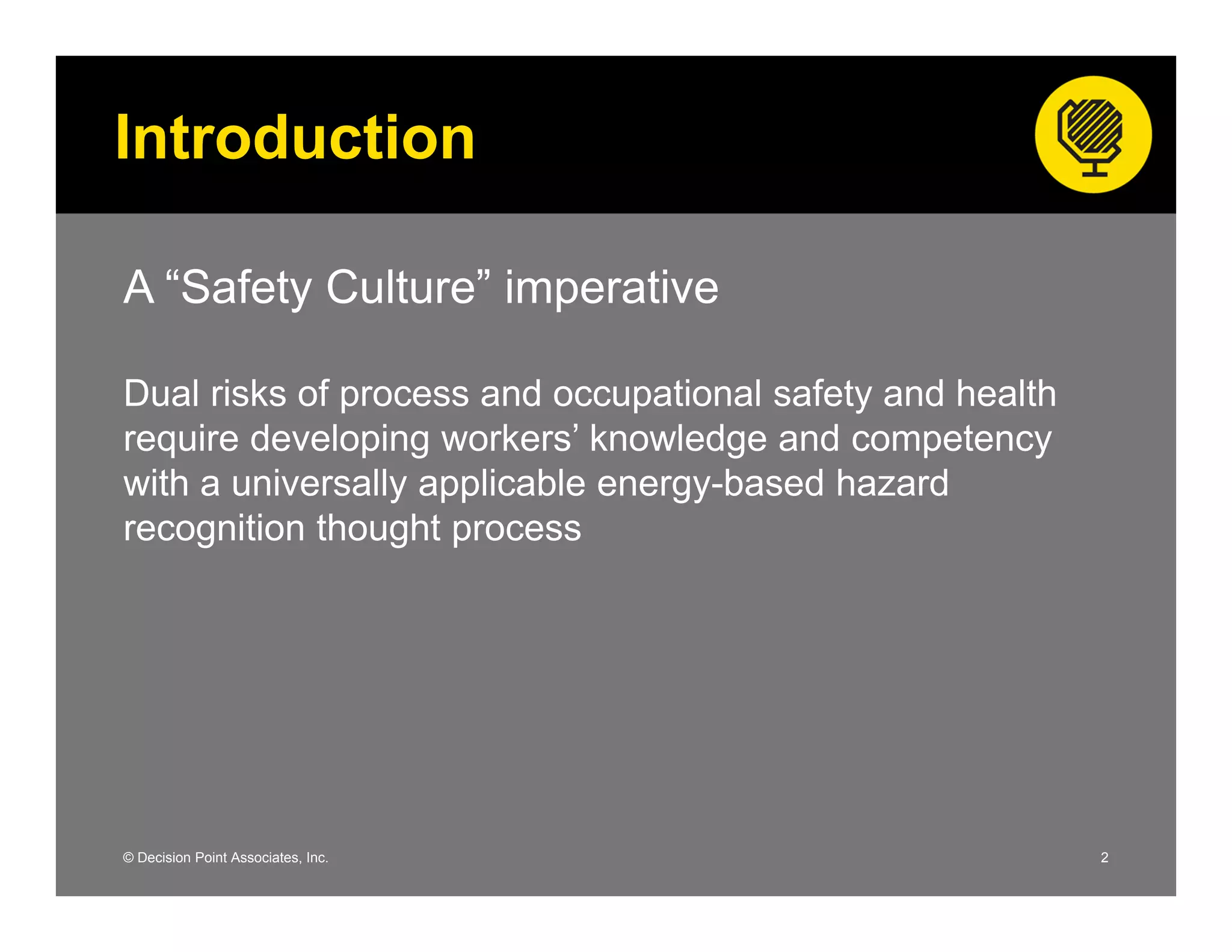 Bridging Hazard Recognition Knowledge and Competency for Process and ...