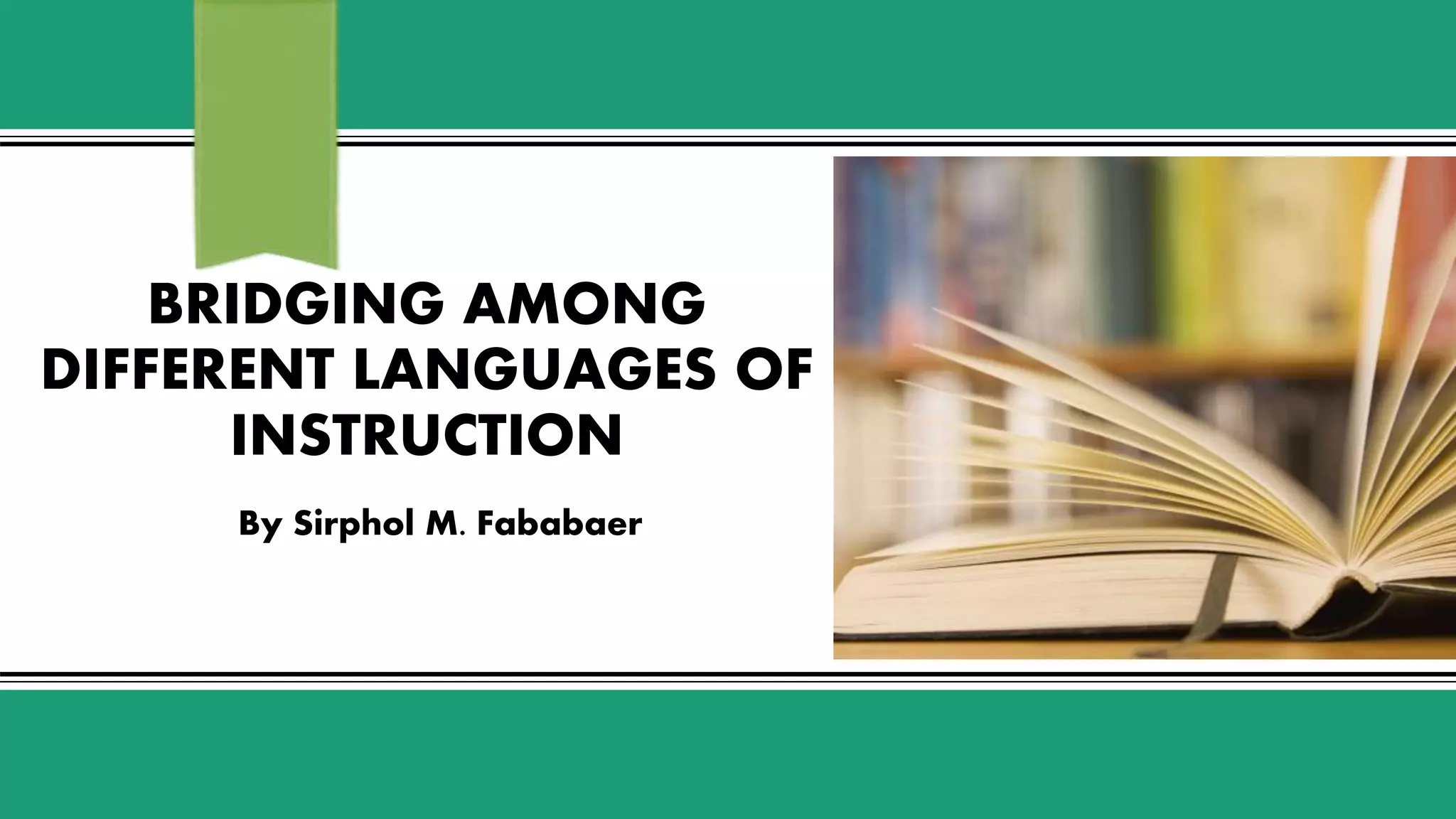 Bridging language 6 | PPTX