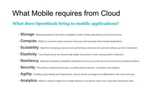 Bridging OpenStack and Mobile Cloud | PPT