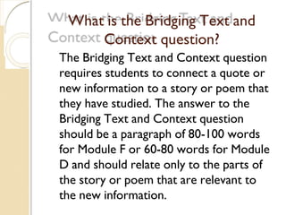 Bridging text and context | PPT