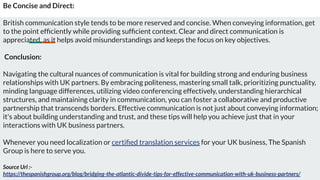Bridging the Atlantic Divide: Tips for Effective Communication with UK ...