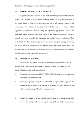 Bridging the audit expectation gap | PDF