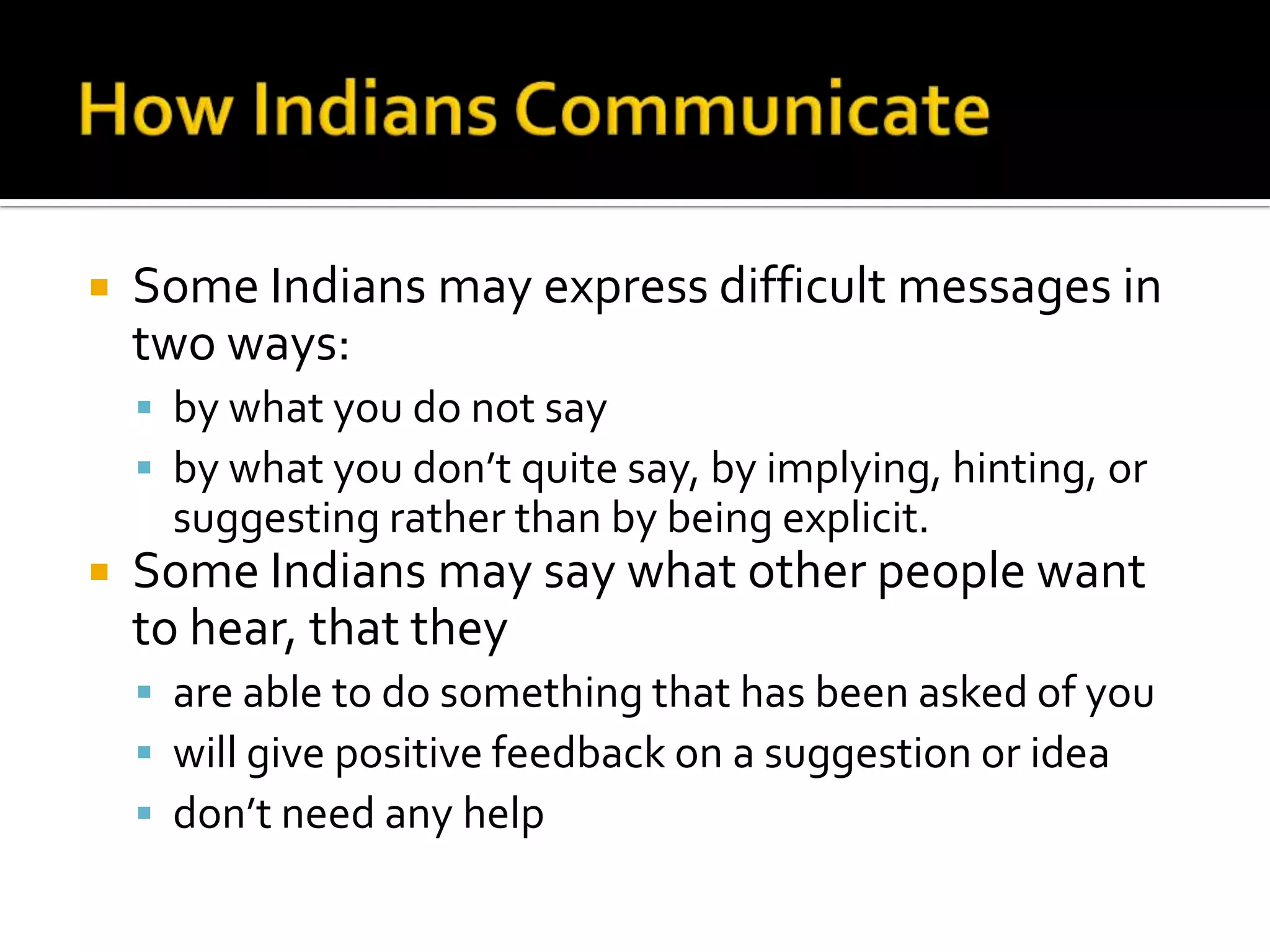 The US & India: Bridging the Communication Gap | PPSX