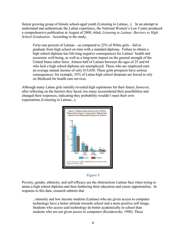 Bridging The Digital Divide For Latina Girls Analysis (Doc) | PDF ...