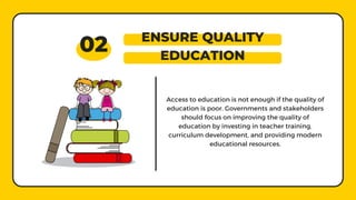 Bridging the Education Gap Strategies for Achieving SDG 4 | PDF