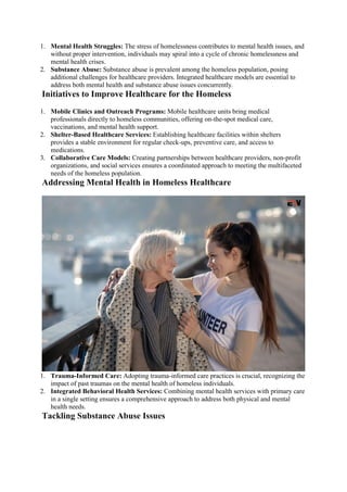 Improving Healthcare for the Homeless Population | Enterprise Wired | PDF