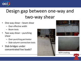 Bridging the gap between one way and two-way shear in slabs | PPT