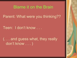 Bridging The Gap Between Parents And Teens | PPT