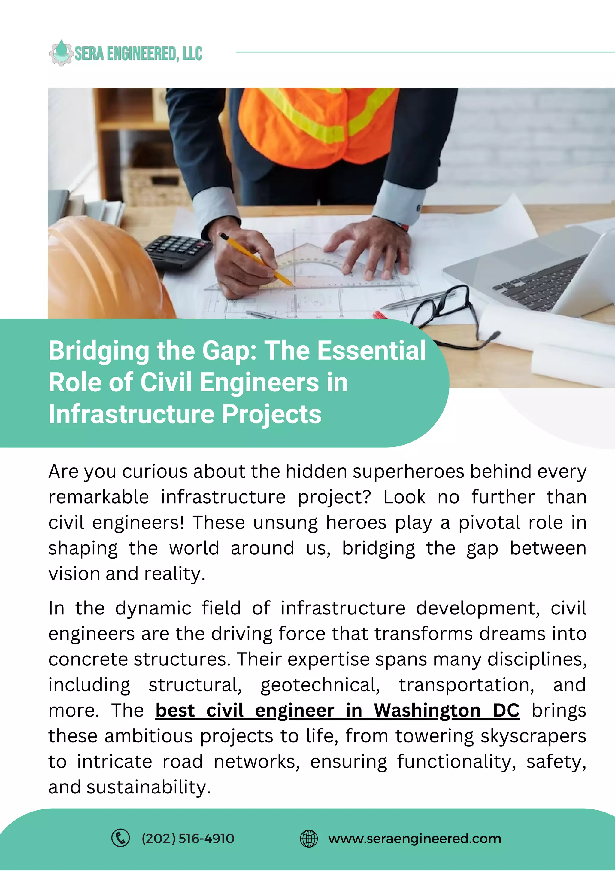Bridging the Gap: The Essential Role of Civil Engineers in Infrastructure Projects | PDF
