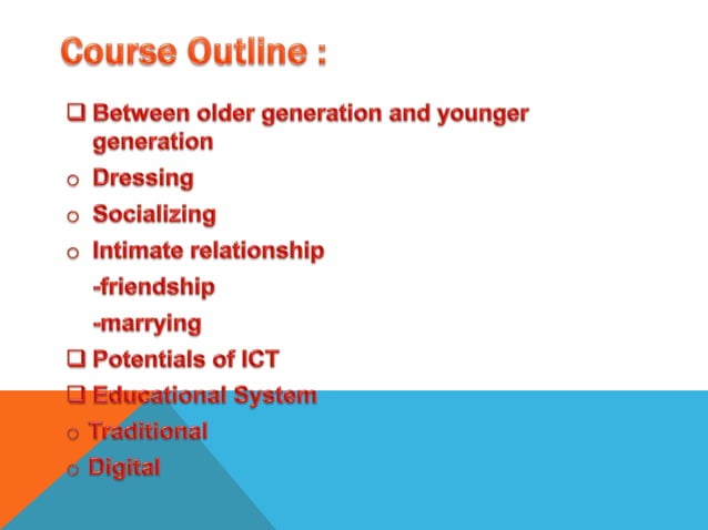 Bridging the Generation Gap | PPT