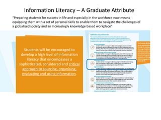 Bridging the information literacy gap between university and ...