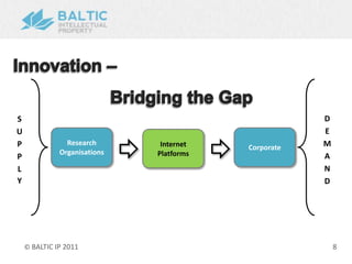 Bridging the innovation gap baltic ip sep11 | PPT