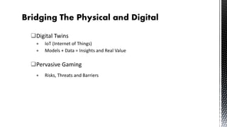 Bridging the physical and digital | PPT