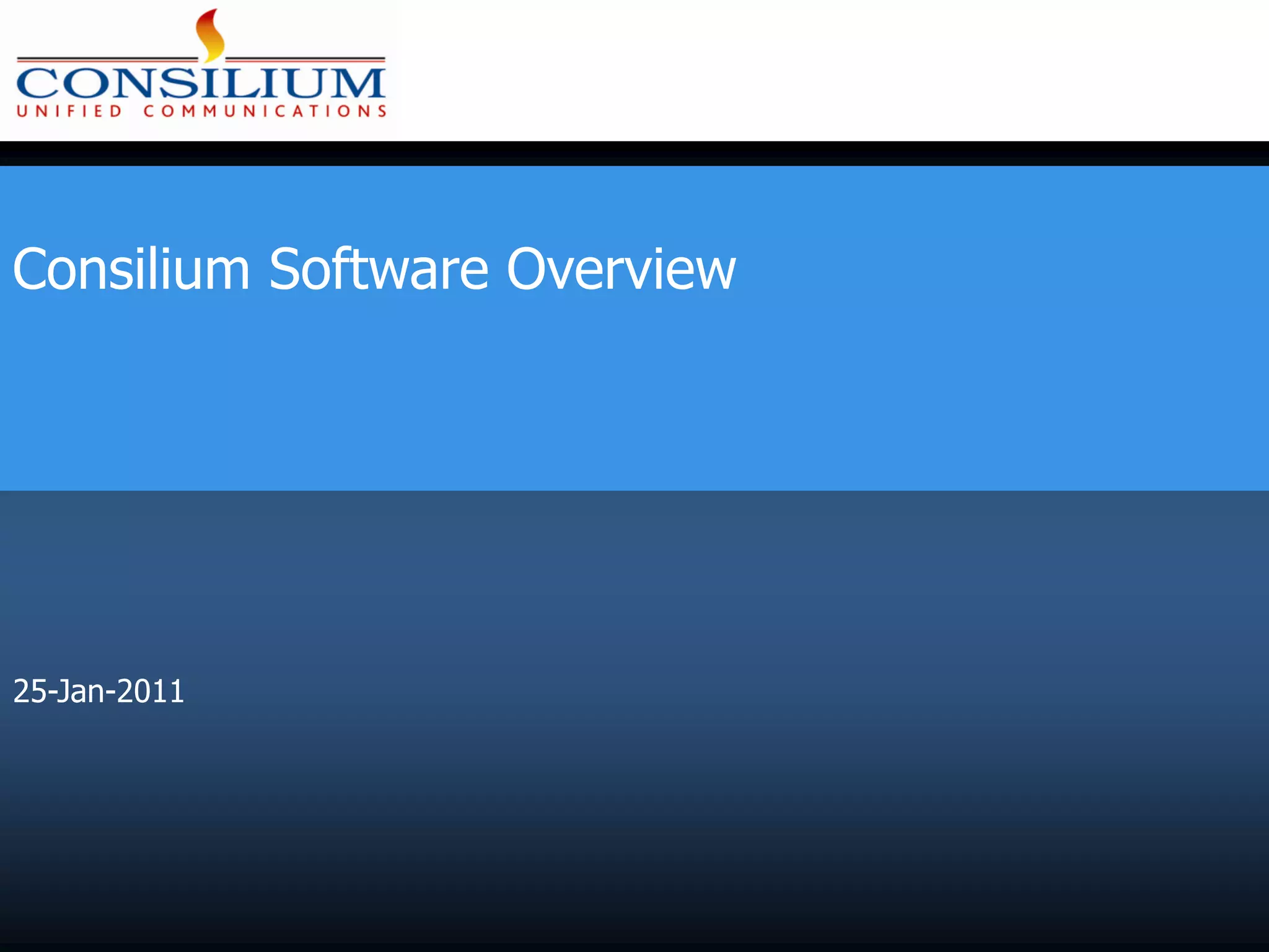 Consilium Software Brief Overview | PDF