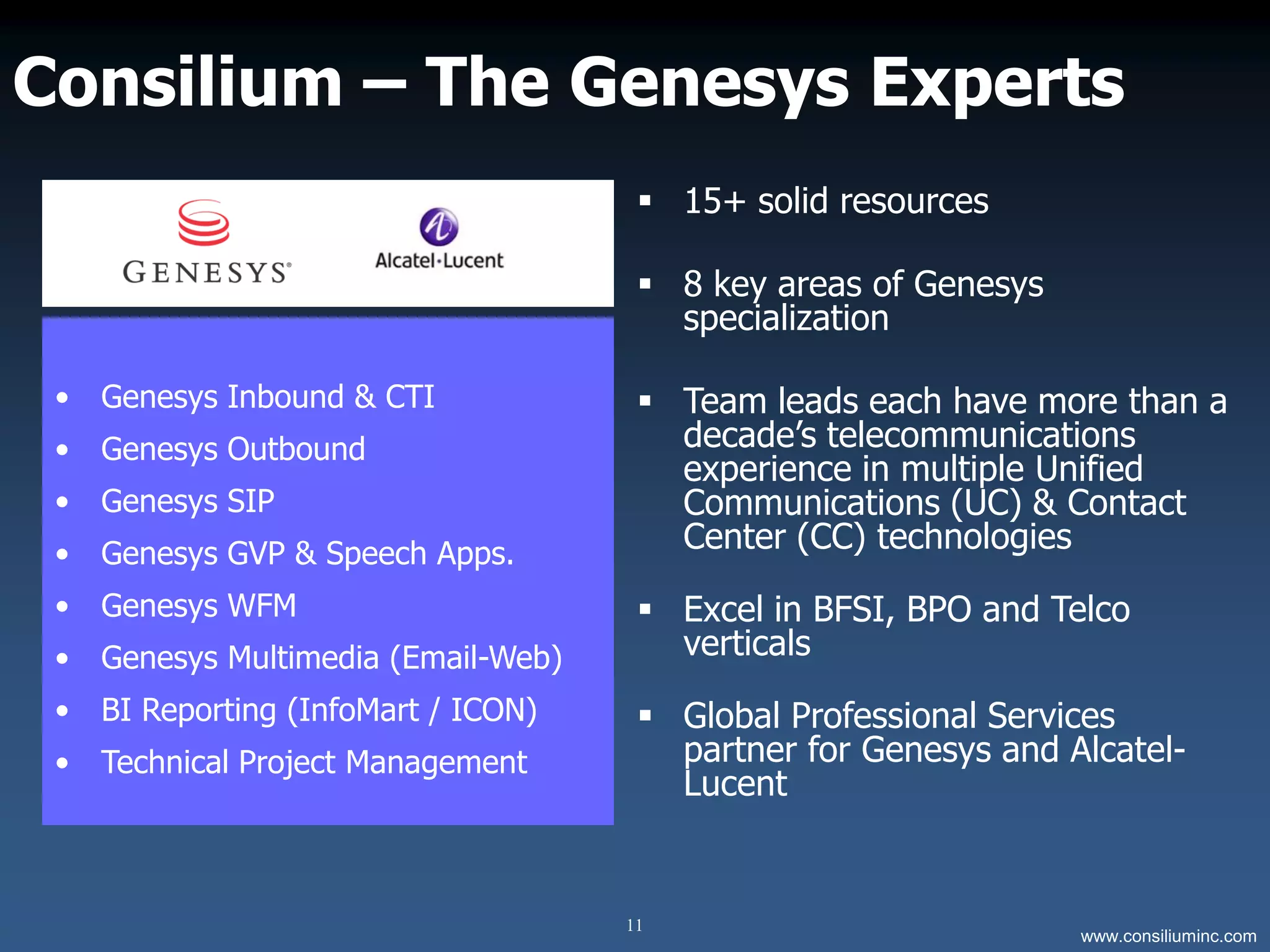 Consilium Software Brief Overview | PDF