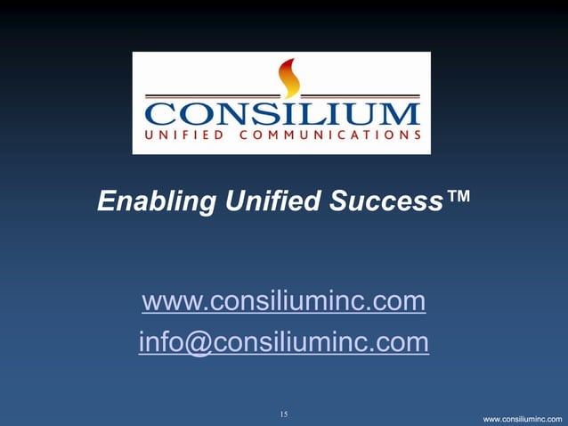 Consilium Software Brief Overview | PPT