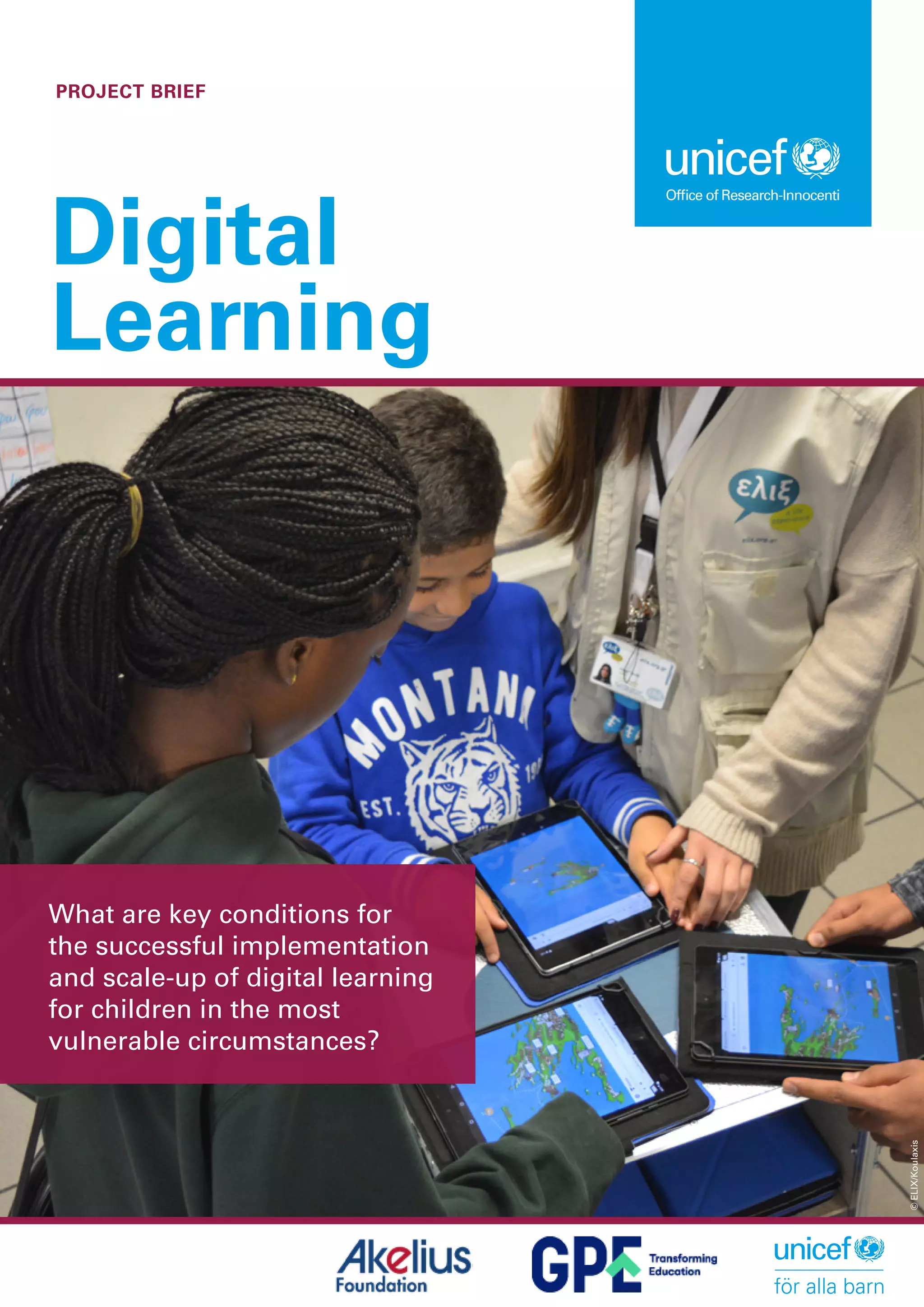 Digital learning — Project brief | PDF