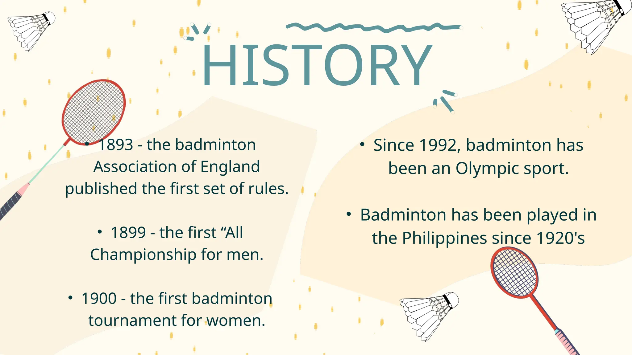 Here's the Brief -history-of-badminton 2 | PPTX