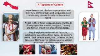 Nepal: A journey through History ,Culture, and present Day | PPTX