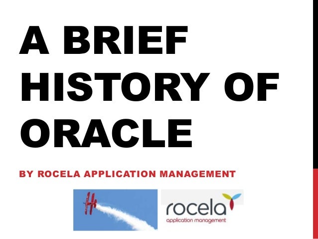 A Brief History of Oracle Corporation