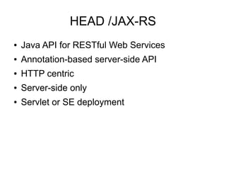 Brief Intro To Jax Rs | PDF | Web Development | Internet