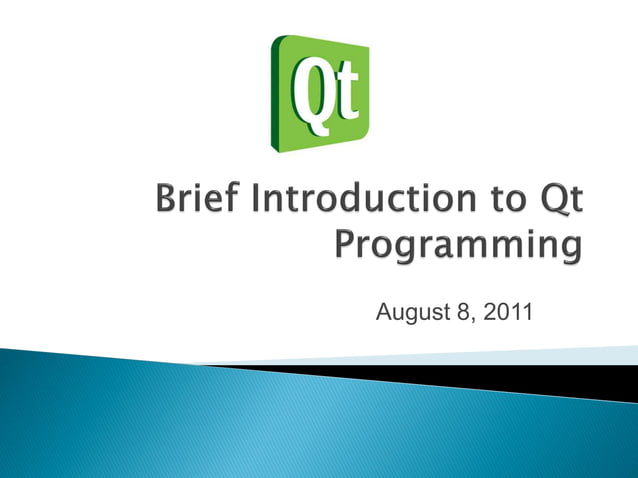 A Brief Introduction to the Qt Application Framework | PDF | Programming Languages | Computing