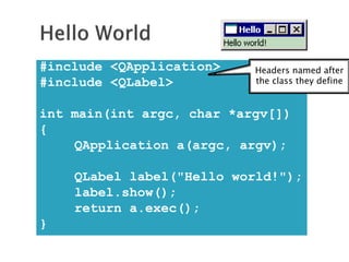 A Brief Introduction to the Qt Application Framework | PDF