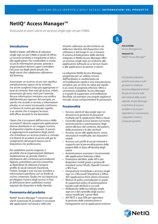 NetIQ Access Manager - presentazione della soluzione | PDF