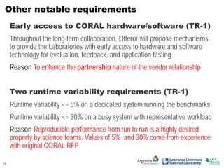 CORAL-2 Exascale Computing RFP and Draft Technical Requirements | PDF