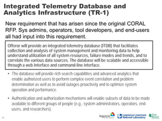 CORAL-2 Exascale Computing RFP and Draft Technical Requirements | PDF