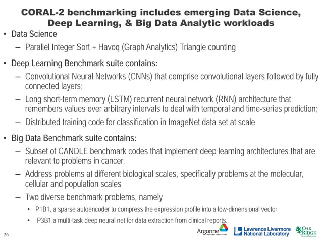 CORAL-2 Exascale Computing RFP and Draft Technical Requirements | PPT