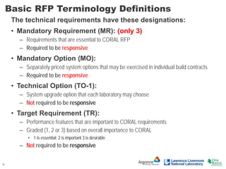 CORAL-2 Exascale Computing RFP and Draft Technical Requirements | PDF