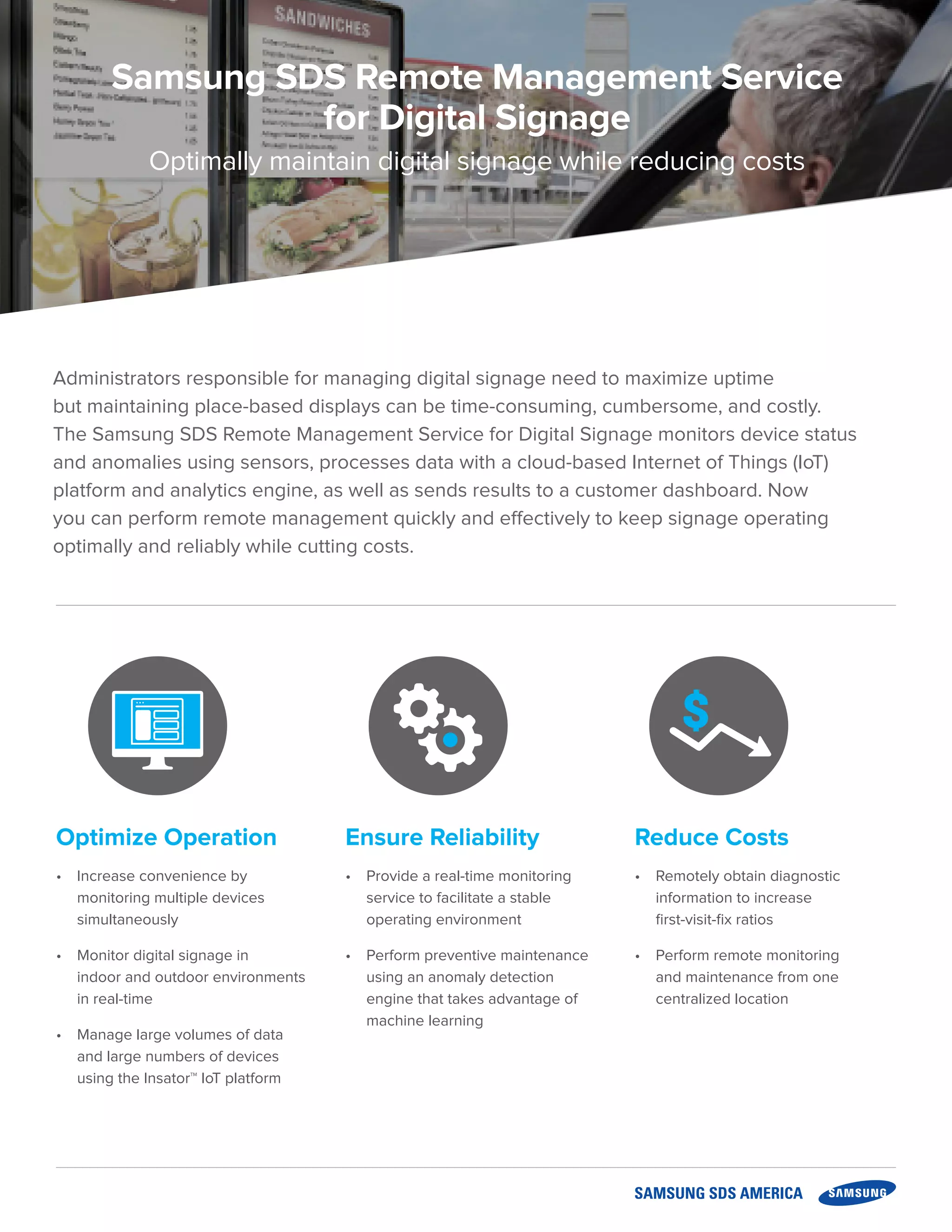 Samsung SDS Remote Management Service for Digital Signage | PDF ...